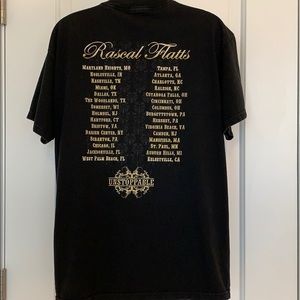 Tops | Rascal Flatts Black Concert Tee | Poshmark